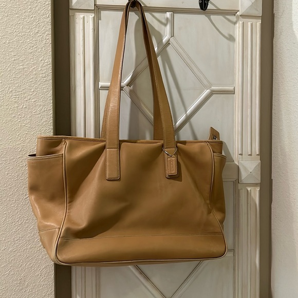 Coach | Bags | Coach Vintage All Leather Baby Or Work Tote | Poshmark